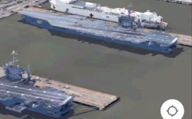 谷歌地图探索美海军基地 3d建模之精细度令人震惊