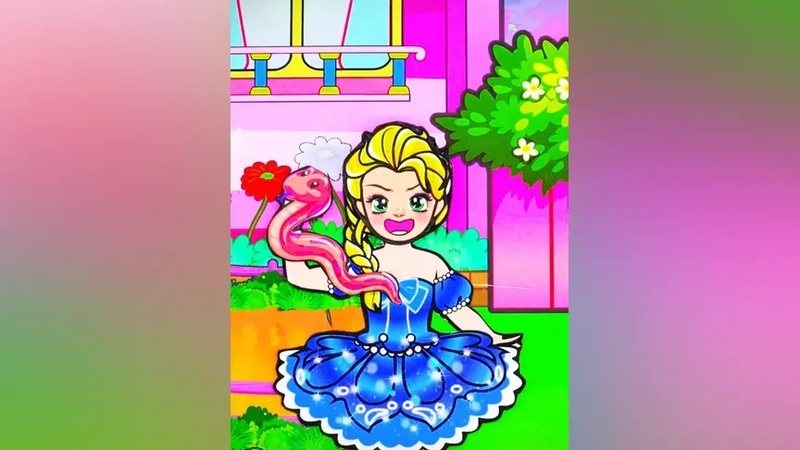 定格动画:艾莎公主和爱丽儿公主,携手改变两位妈妈,妈妈们和好