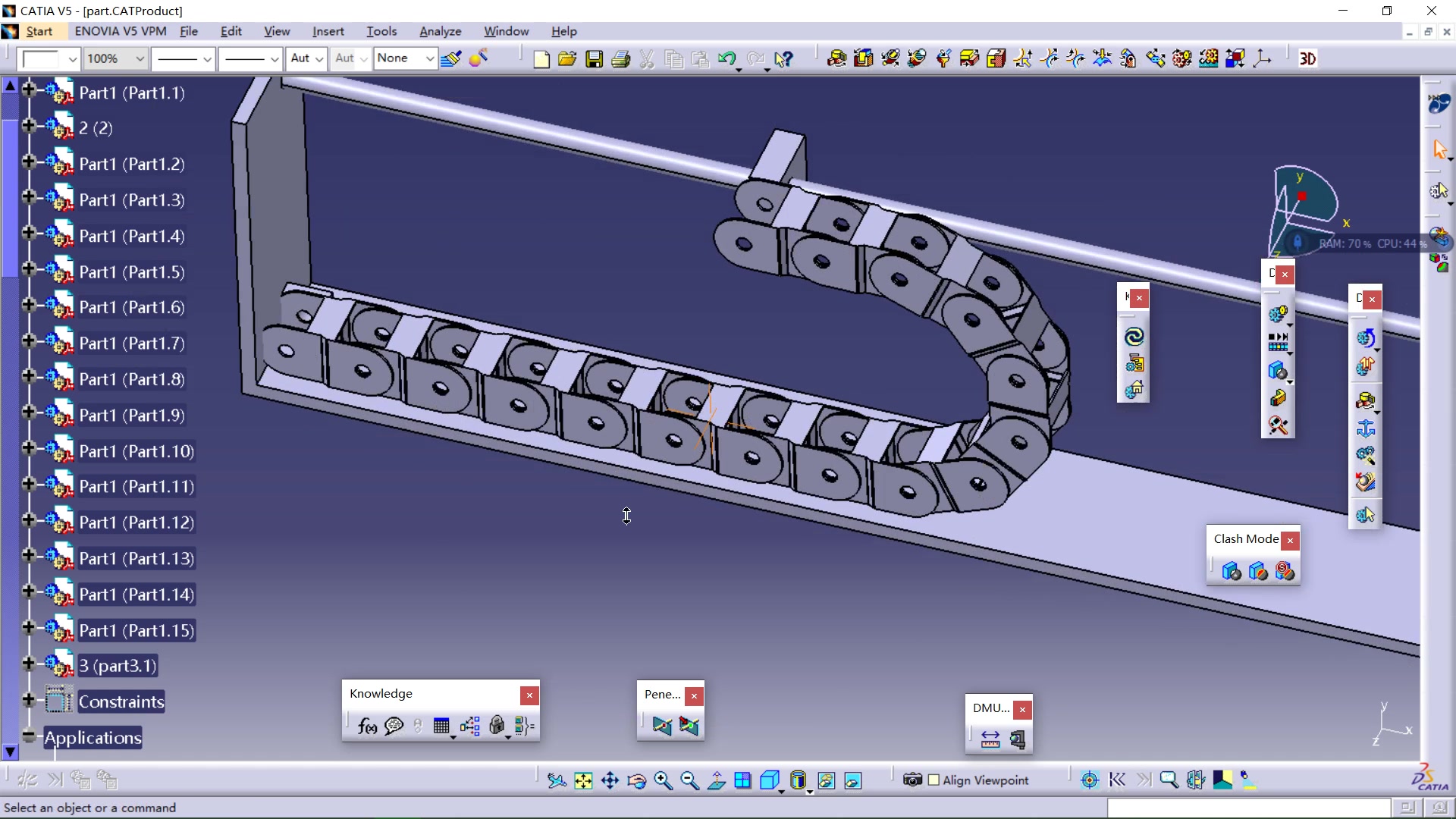 CATIA链条运动仿真
