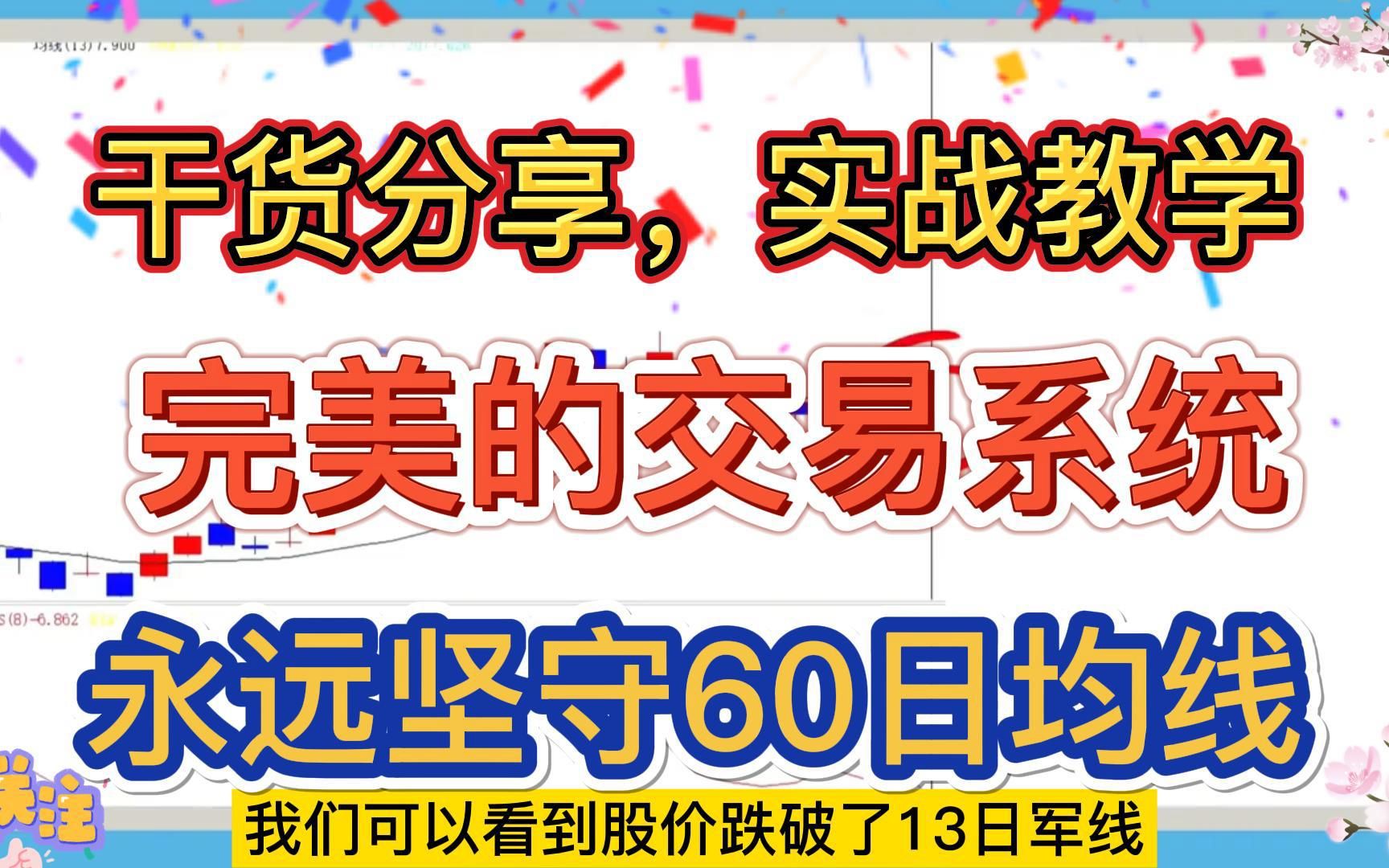这是我见过最完美的交易系统:永远坚守60日均线,很简单却很赚钱!错过...