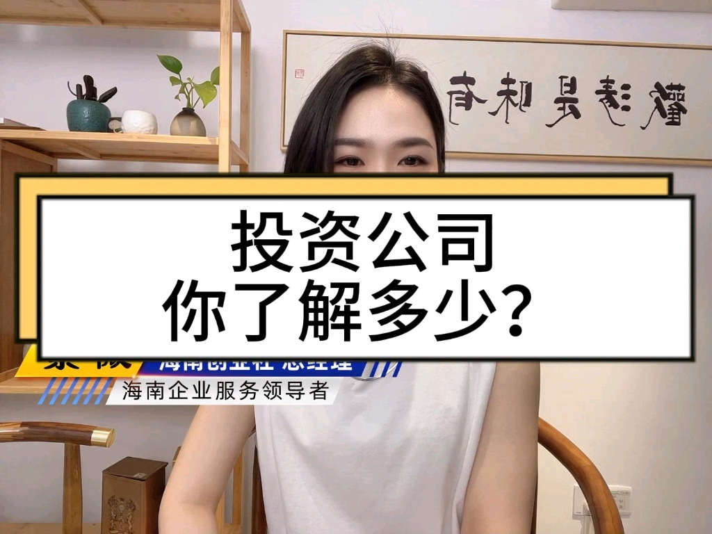 投资公司,你了解多少?