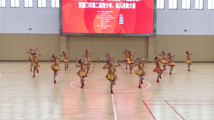 这群小学生跳的真好!舞蹈整齐好看,非常有活力!