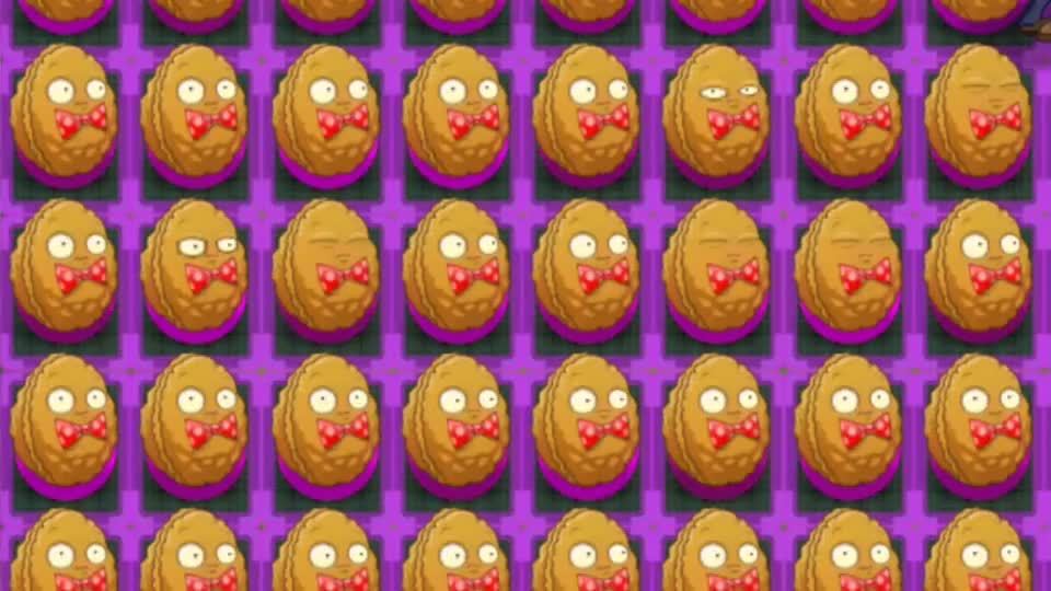 植物大战僵尸:植物全屏大招!坚果家族穿上装扮,都是土豪!