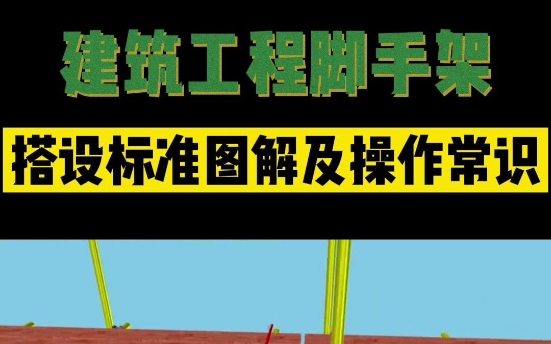 建筑工程脚手架搭设标准图解及操作常识(实用)