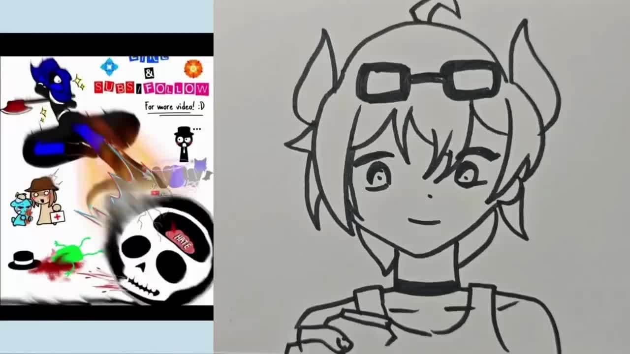 21.好看又好玩的手绘视频4 #简笔画 #二次元内容 #动漫