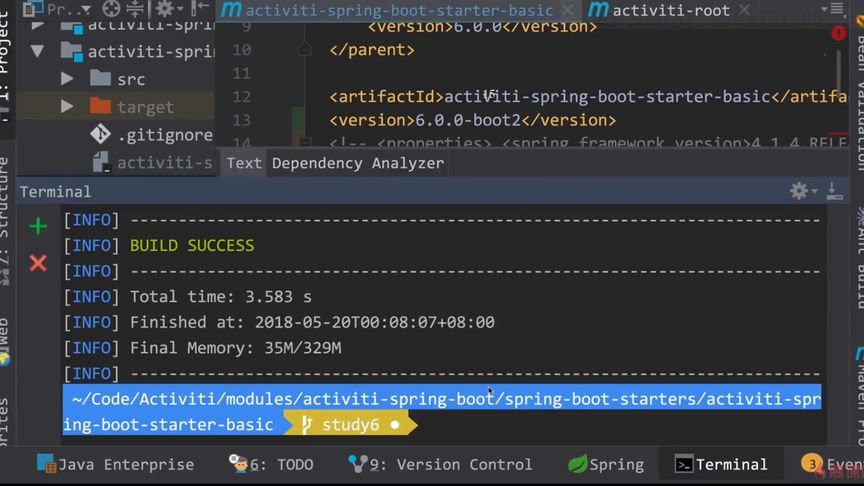 8-6 Activiti6.0与Spring Boot2.0集成-1