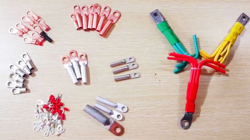 电工常用的9大铜线鼻,动力电缆和控制电缆区别很大,千万别选错