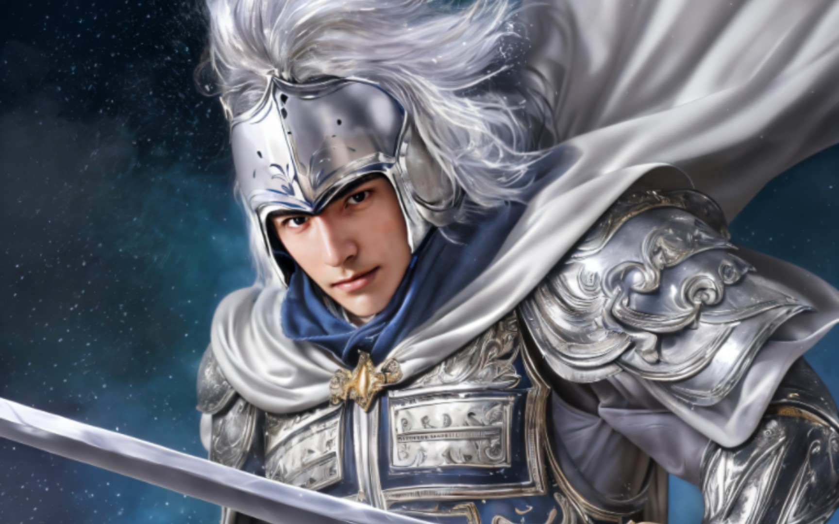 三国志14系列自制真人立绘(赵云)呼吸图/通道图整合包分享