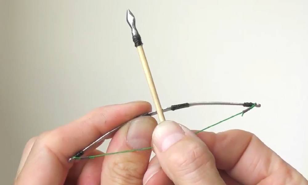 用牙签做的弓箭