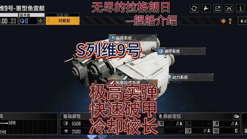 无尽的拉格朗日舰船介绍,S列维9号,实弹伤害极高的护航艇。