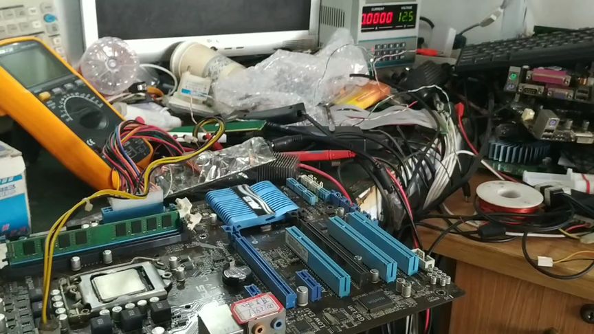 华硕p8z68-v lx主板维修