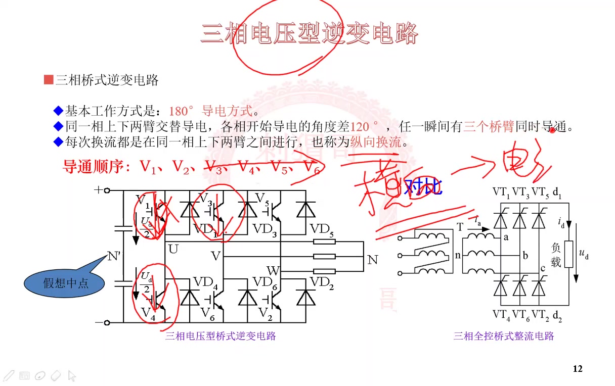 三相电压型桥式逆变电路