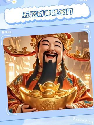 大年初五迎财神,谁刷到谁发财 #财神 #暴富 #过年 #好运