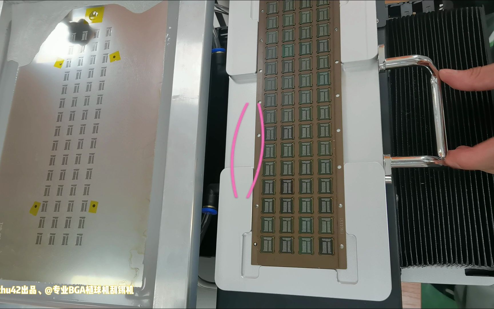 EMMC字库芯片储存芯片植球机作业,成本低、效率超高、大大提高产能!