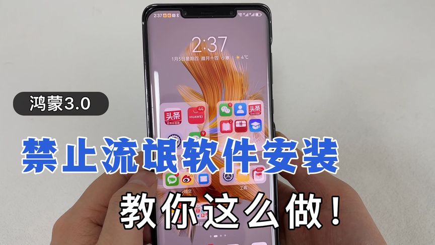 鸿蒙系统手机,如何禁止垃圾软件安装?升级到3.0一步就能实现!