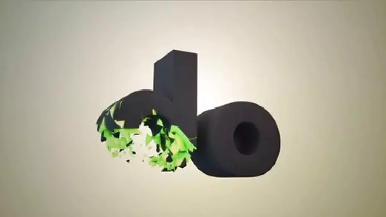 C4D中文教程:破碎字效果【CINEMA 4D教程】