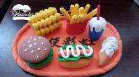 超轻粘土食玩DIY制作——美味小吃拼盘