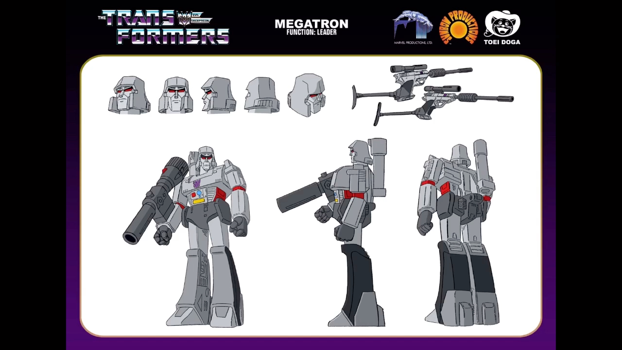 变形金刚G1动画第一季狂派人物设定图集
