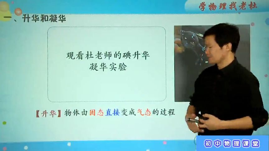 初中物理:物态变化—升华和凝华