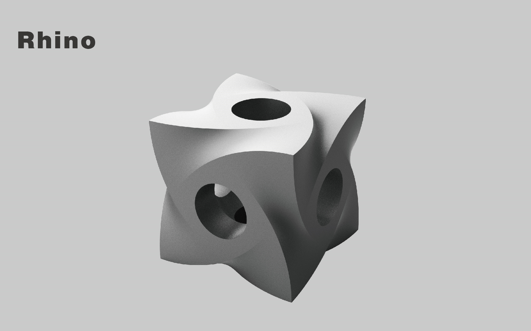 《抽象几何多面体》犀牛Rhino建模教程【加菲的弟弟】