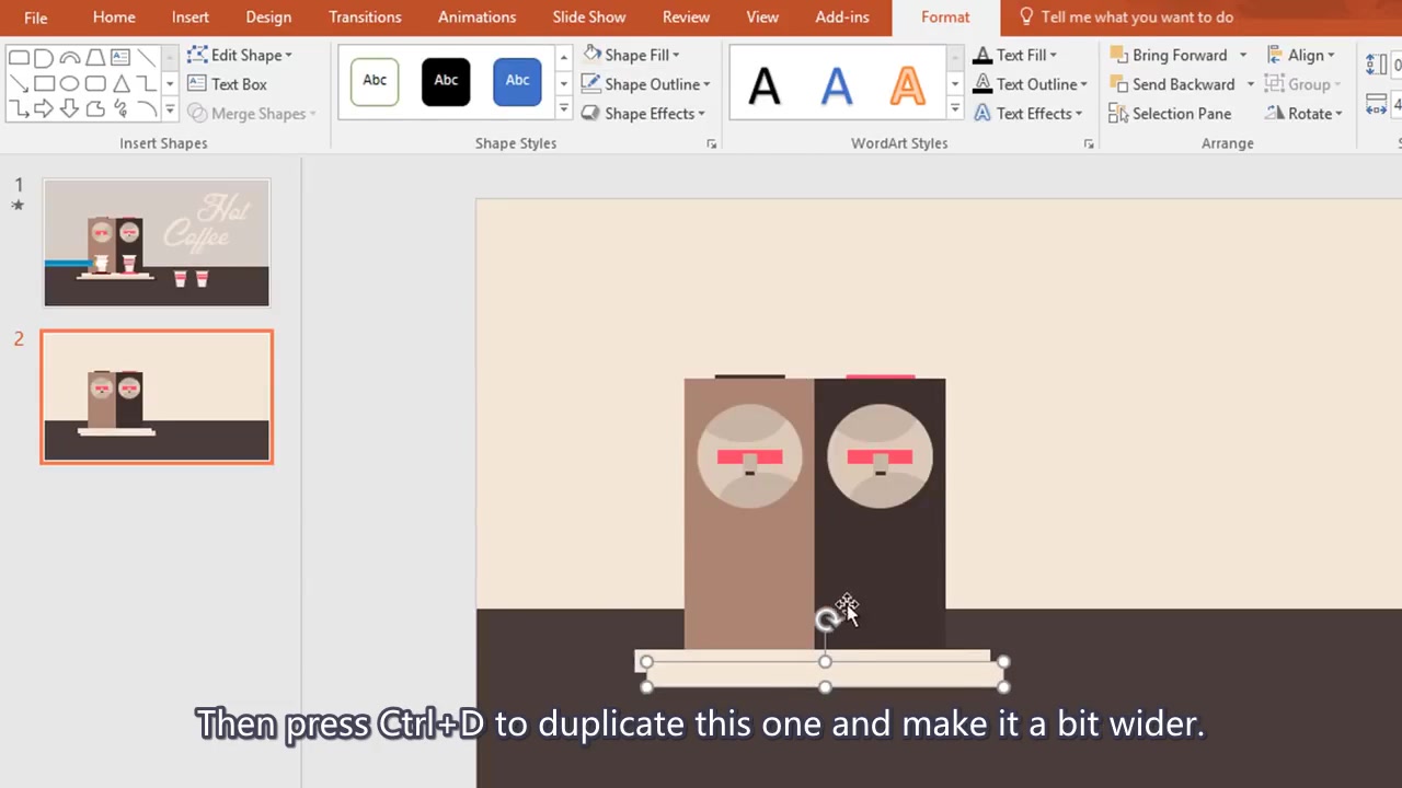 【PowerPoint School】创意动画制作教程 五.3.Fill Hot Coffee装满热...