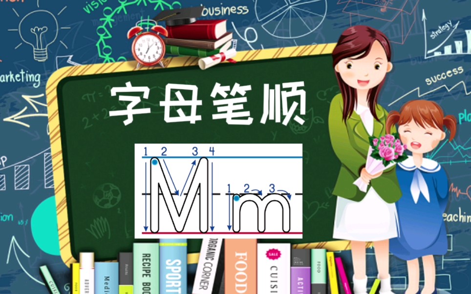 字母M的书写,一起来学习吧~