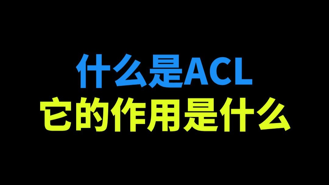 什么是ACL?它的作用是什么?