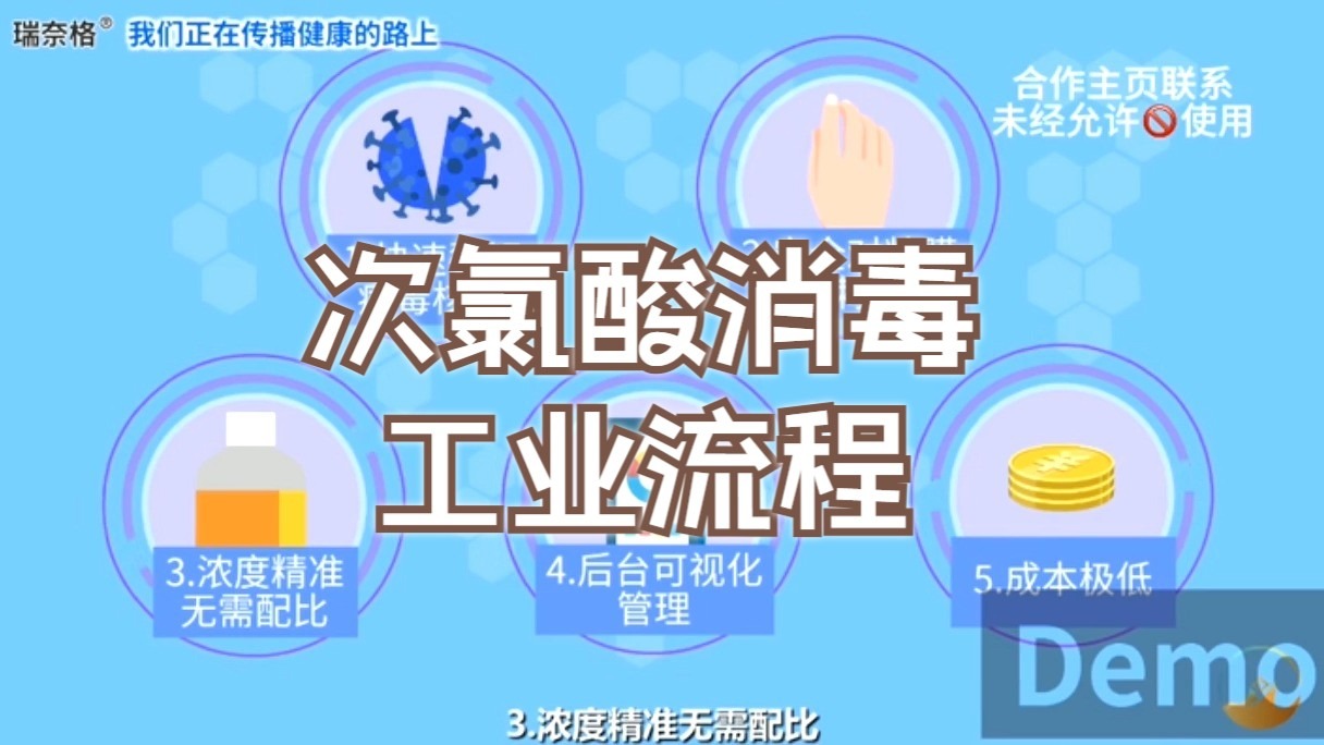 次氯酸消毒工业流程二维动画展示案例#消毒杀菌动画#二维工业流程...