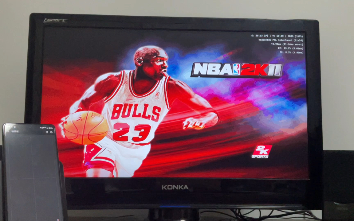 摩托罗拉X30玩以太ps2模拟器:NBA2K11,原汁原味,值得拥有!