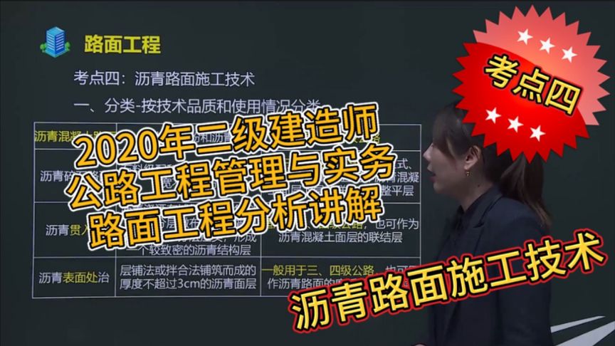 2020年二级建造师:公路工程管理与实务-路面工程 考试考点分析四