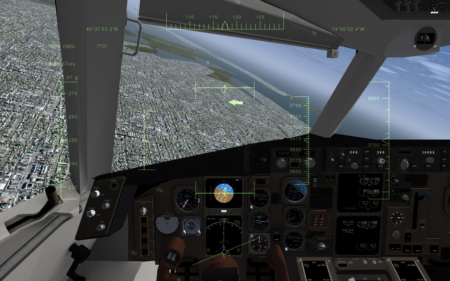 [Joey Lau]试玩《FlightGear》:美国航空B752拉瓜迪亚起飞+纽约低空...