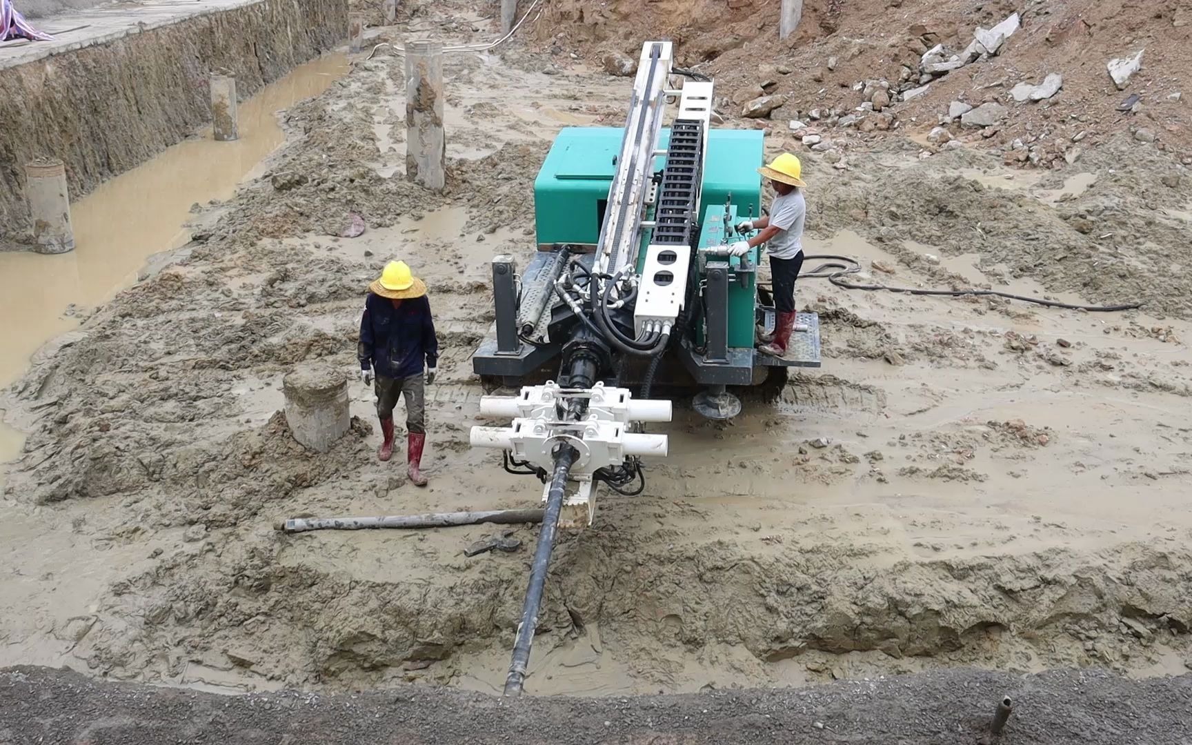 钢花管施工视频