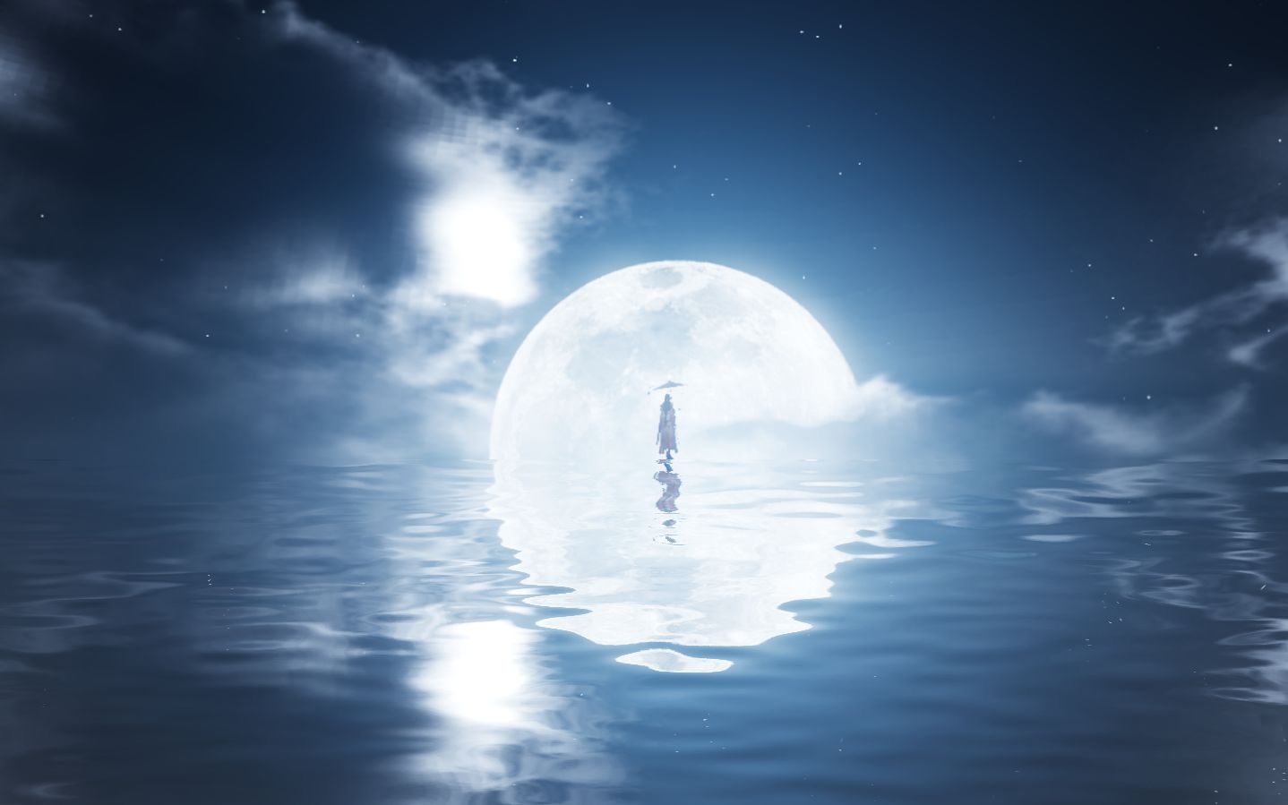 【天涯明月刀】月亮倒影拍照 2.0 进阶版 || 拍照教程