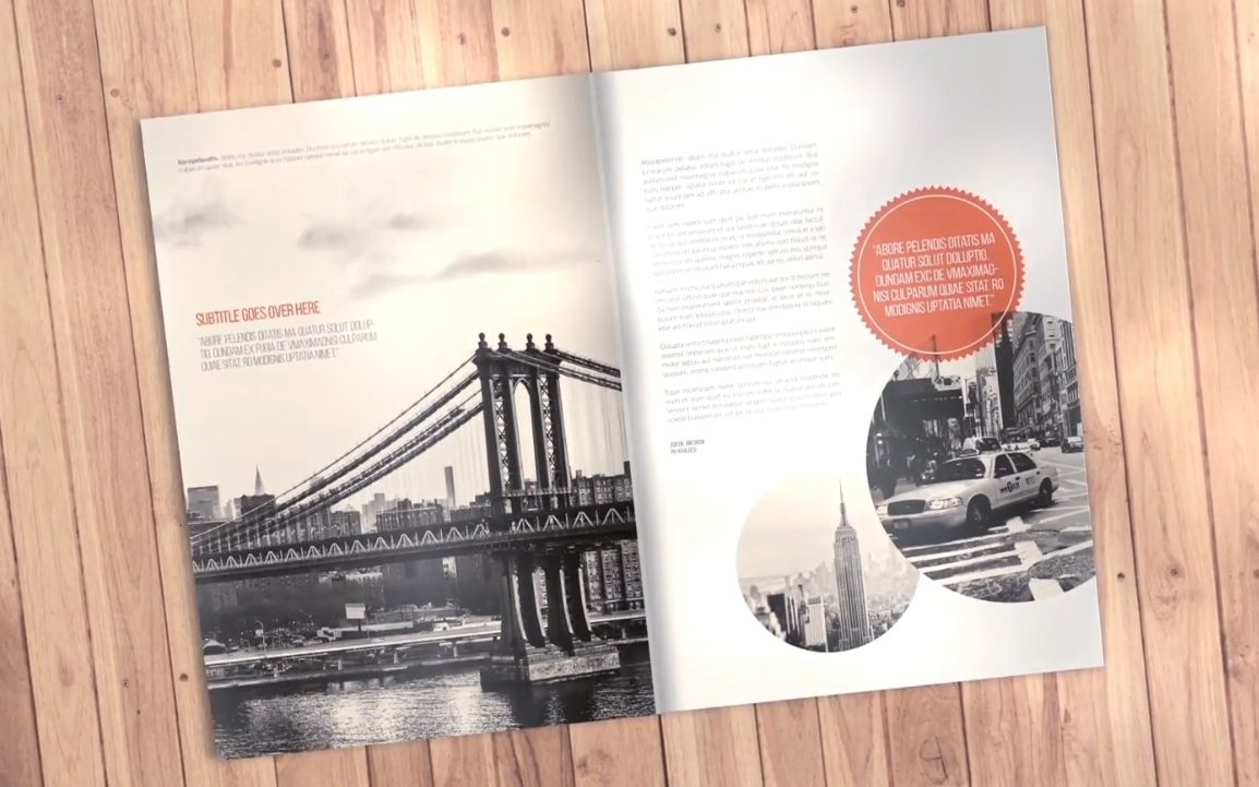 【AE模板】有了这款模板轻轻松松就能实现杂志翻页翻书效果