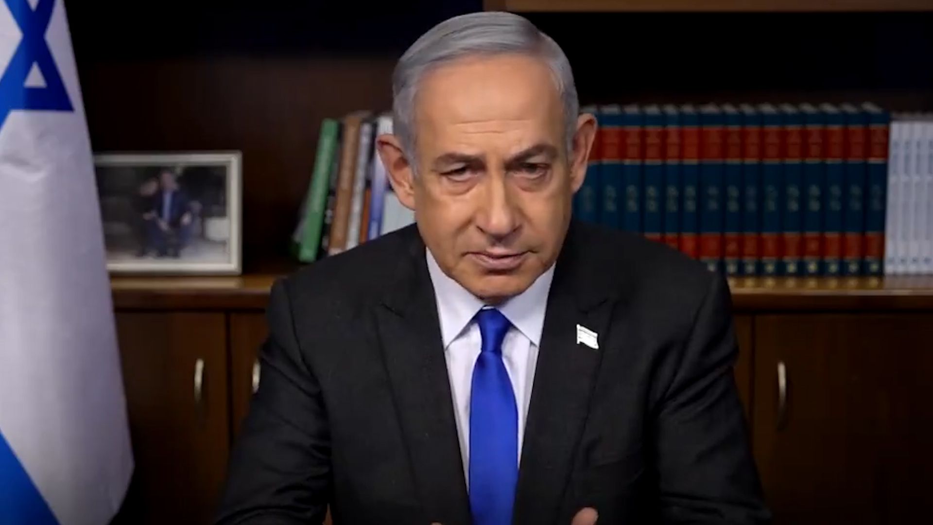 以色列总理发表视频讲话 声称拒绝撤军结束战争将继续战斗