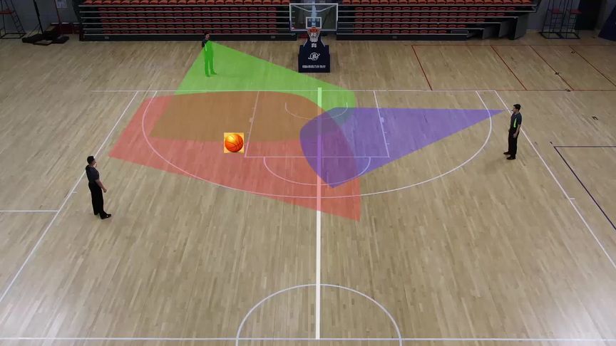 #篮球裁判 48制裁行为规范基本功,追踪宣判犯规(记录台对侧)