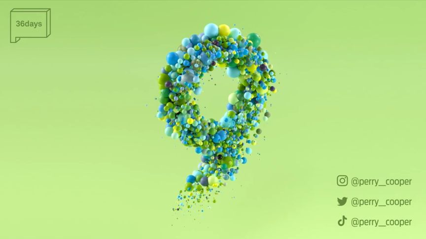 【C4D&Octane教程】制作数字9动画教程