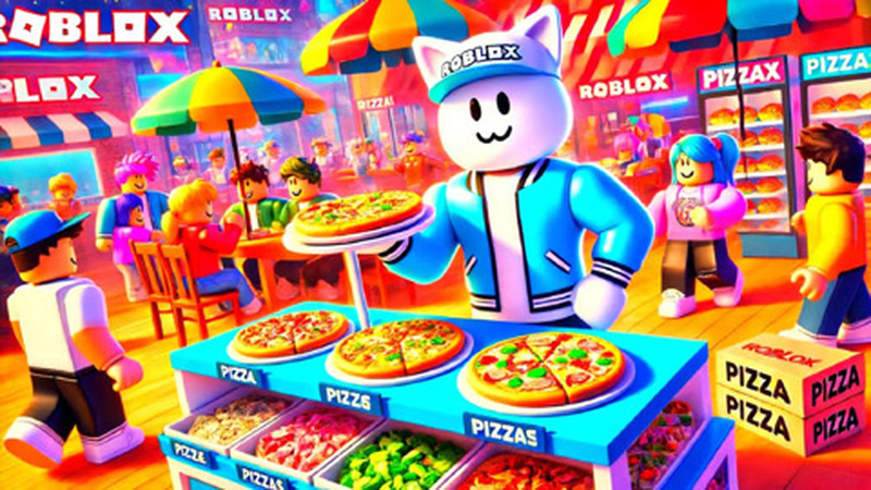 我的世界小白解说ROBLOX有一座自己的披萨工厂