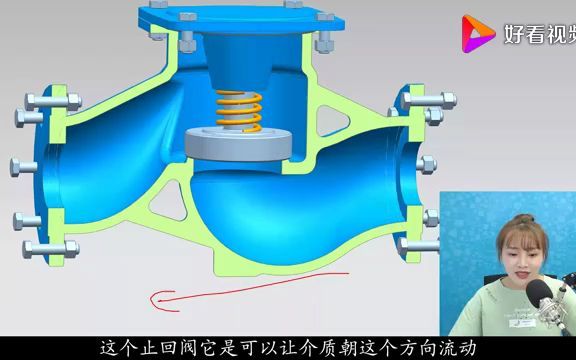「3D模型」稳稳消防工程师消防水泵接合器止回阀原理动画讲解