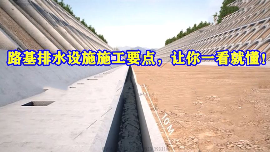 路基排水设施施工要点,详细的施工动画让你一看就懂!