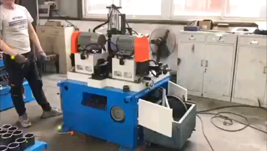 倒角机,全自动数控双头平面倒角机,专业的管材倒角设备