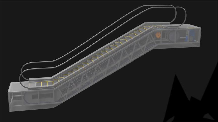商场的自动扶梯原理竟然是这样的!