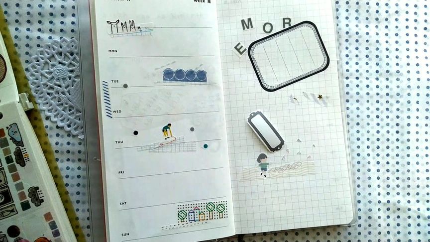 怪女巫儿手帐:周计划简单排版就很好看