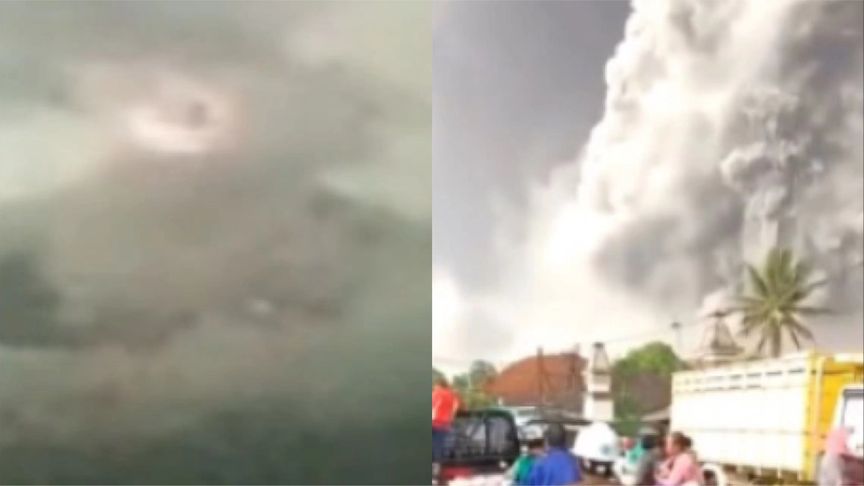 印尼火山剧烈喷发,黑灰席卷乡村,火山口顶部移动4.5公里