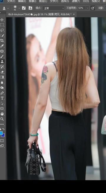 跟我学P图之仿制图章工具的使用,去除照片中.