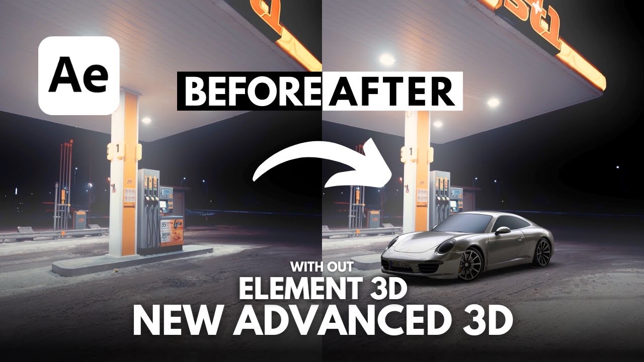 After Effects 新的高级 3D 功能很疯狂 | After Effects 教程 |比 Element ...