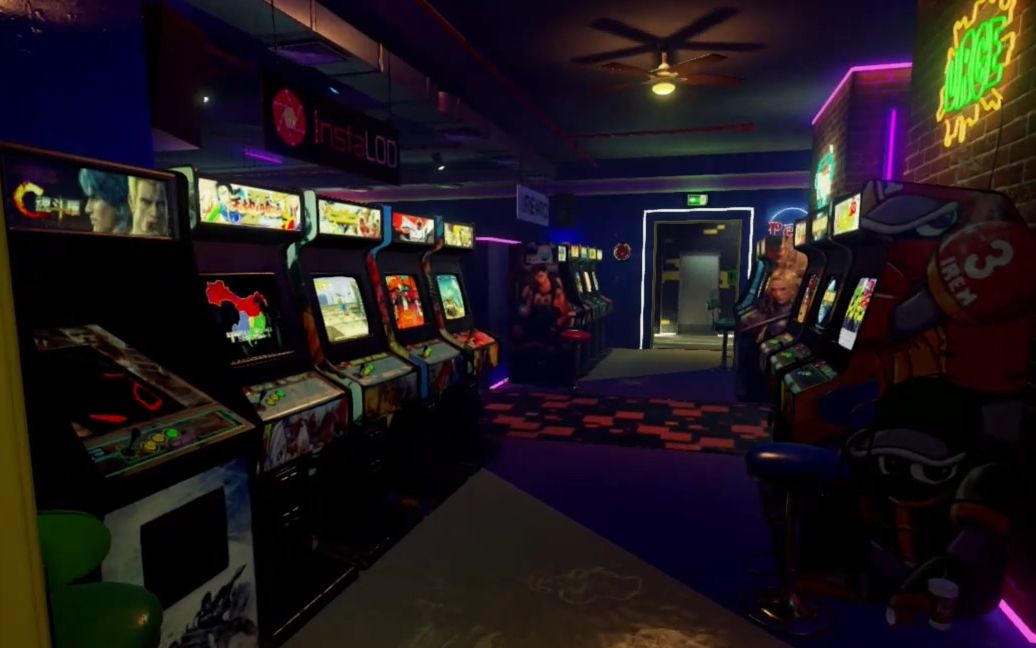 复古虚拟街机厅成品完整展示(New RetroArcade Neon)