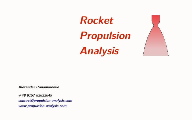 火箭发动机设计软件教学- Using RPA Lite for Rocket Engine Design