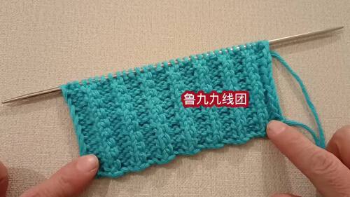 棒针编织毛线花样像这种简约百搭的花样最为讨喜织啥都适用