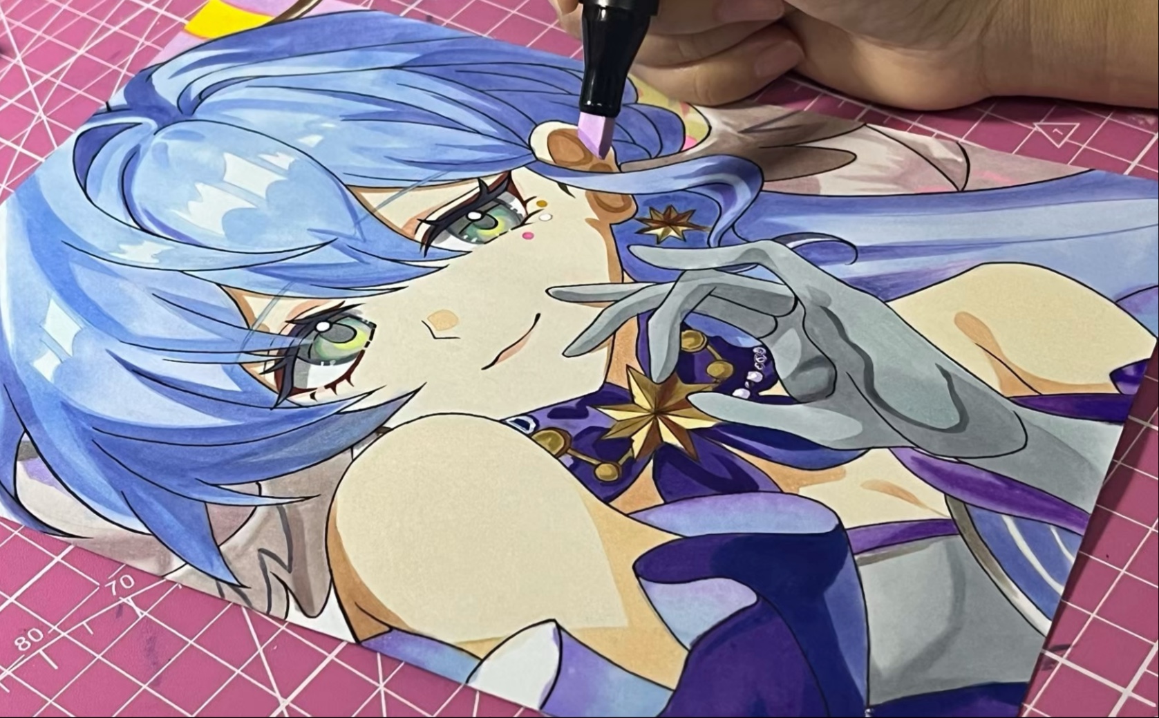 马克笔手绘-知更鸟